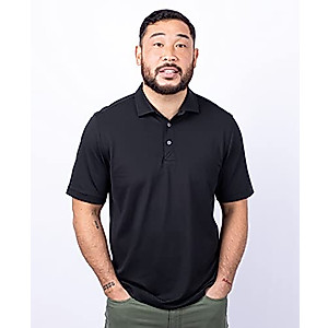 Cutter & Buck mens Short Sleeve Virtue Eco Pique Recycled Polo Shirt, Polished, Large US