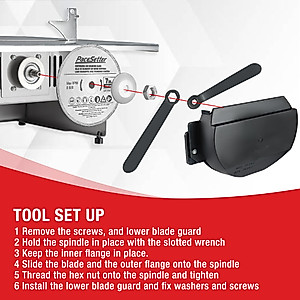 Goldblatt 7-inch Wet Tile Saw Ceramic Cutting Tabletop Saw with Water Storage, 0-45 Degrees Miter Angle for DIY and Pros Cutting Needs