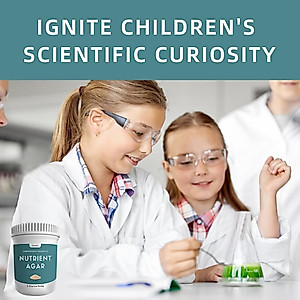 142 Grams Nutrient Agar Powder, Makes Over 210 to 280 Agar Petri Dishes, Easy to Use, Suitable for Scientific Research, Educational Experiments or Detection of Microbial Pollutants