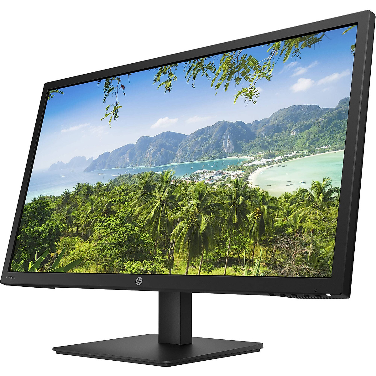 HP V28 4K Monitor - Computer Monitor with 28-inch Diagonal Display, 3840 x 2160 at 60 Hz, and 1ms Response Time - AMD Freesync Technology - Dual HDMI and DisplayPort - Low Blue Light - 8WH57AA#ABA