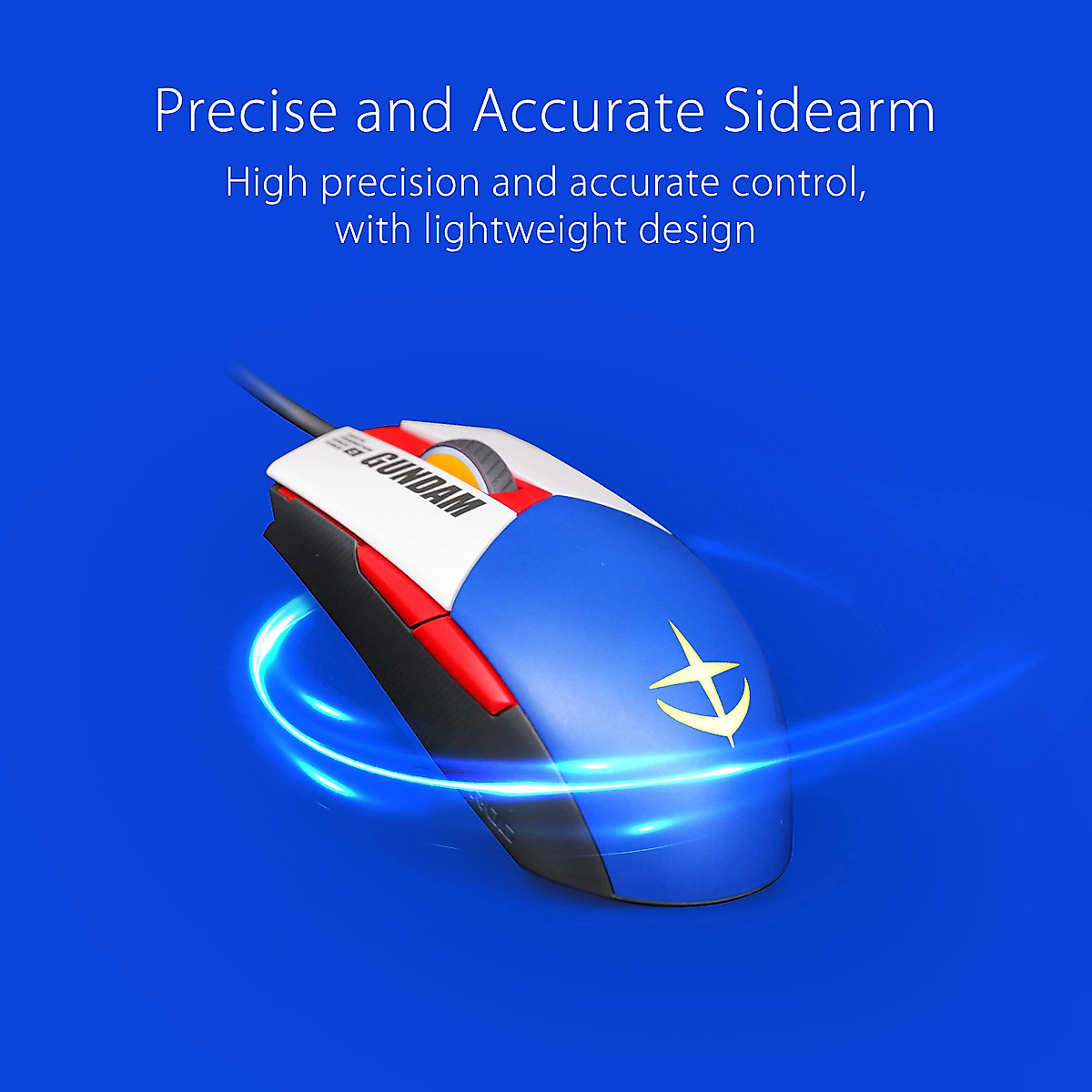 ASUS ROG Strix Impact II Gundam Edition Gaming Mouse (Limited Edition, Push-Fit Hot Swappable Switches, Aura Sync RGB Lighting, 79g Lightweight Design, Ergonomic, Soft-Rubber Cable)