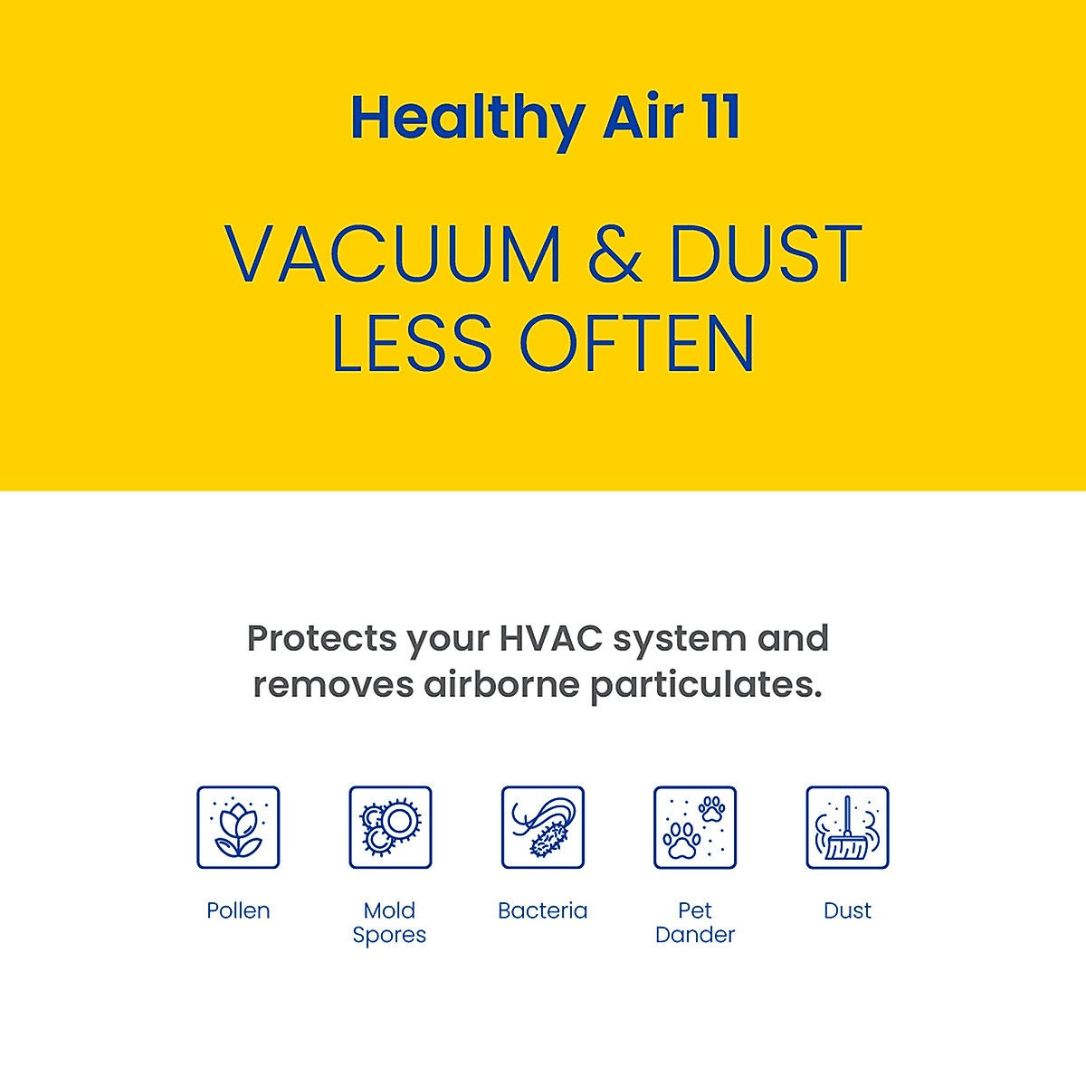 AprilAire 410 Replacement Filter for AprilAire Whole House Air Purifiers - MERV 11, Clean Air & Dust, 16x25x4 Air Filter (Pack of 1)