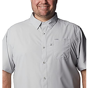 Columbia Men's Standard Slack Tide Camp Shirt, Cool Grey, Large