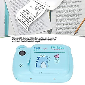 Vifemify Camera 32GB Balck and White 1080P HD Rechargeable 16 Frames Convenient Camara Instantanea for Home Travel