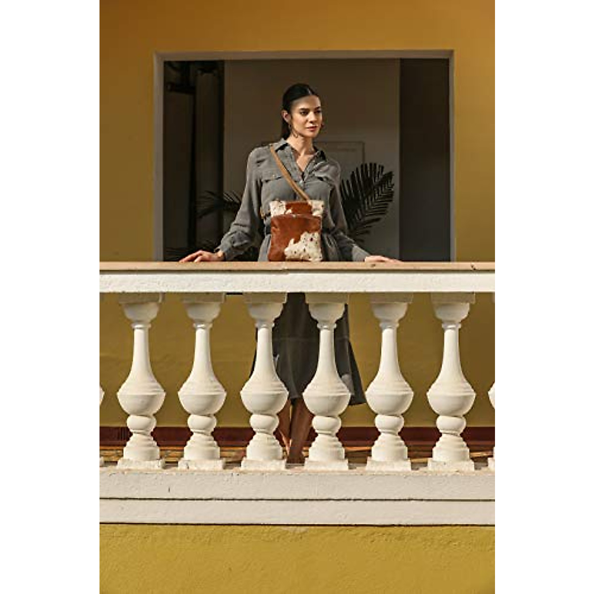 Myra Bag Women's Hair-On Crossbody Brown One Size