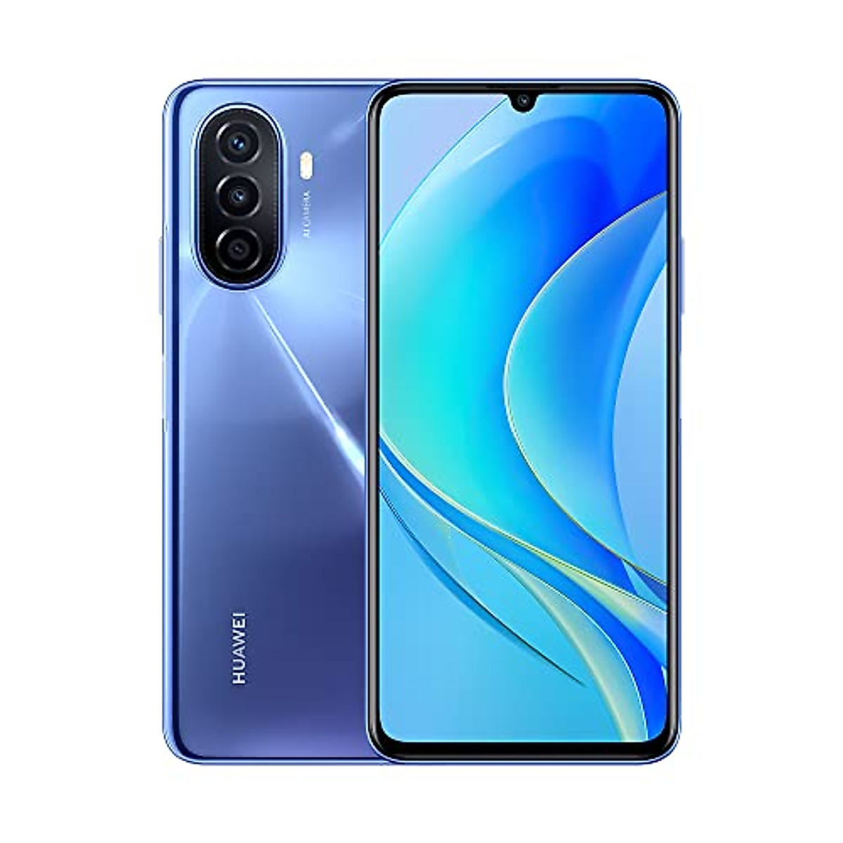 HUAWEI Nova Y70 Dual-SIM 128GB ROM + 4GB RAM (GSM Only | No CDMA) Factory Unlocked 4G/LTE Smartphone (Crystal Blue) - International Version