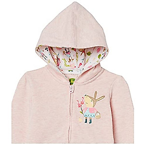 John Deere Baby Girls Infant Hoodie And Pant French Terry Set, Soft Pink Heather, 24M US