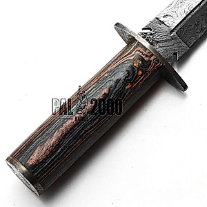 PAL 2000 KNIVES DAM-9825 Custom Handmade Damascus Steel 12 Inches Hunting Dagger Knife