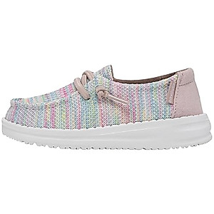 Hey Dude Wendy Toddler Sox Pastels Size C7 | Toddler's Shoes | Kid's Slip On Loafers | Comfortable & Light-Weight