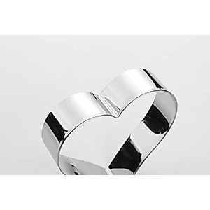 Heart Cookie Cutter Set-6 Pieces in Gratuated Size-Stainless Steel