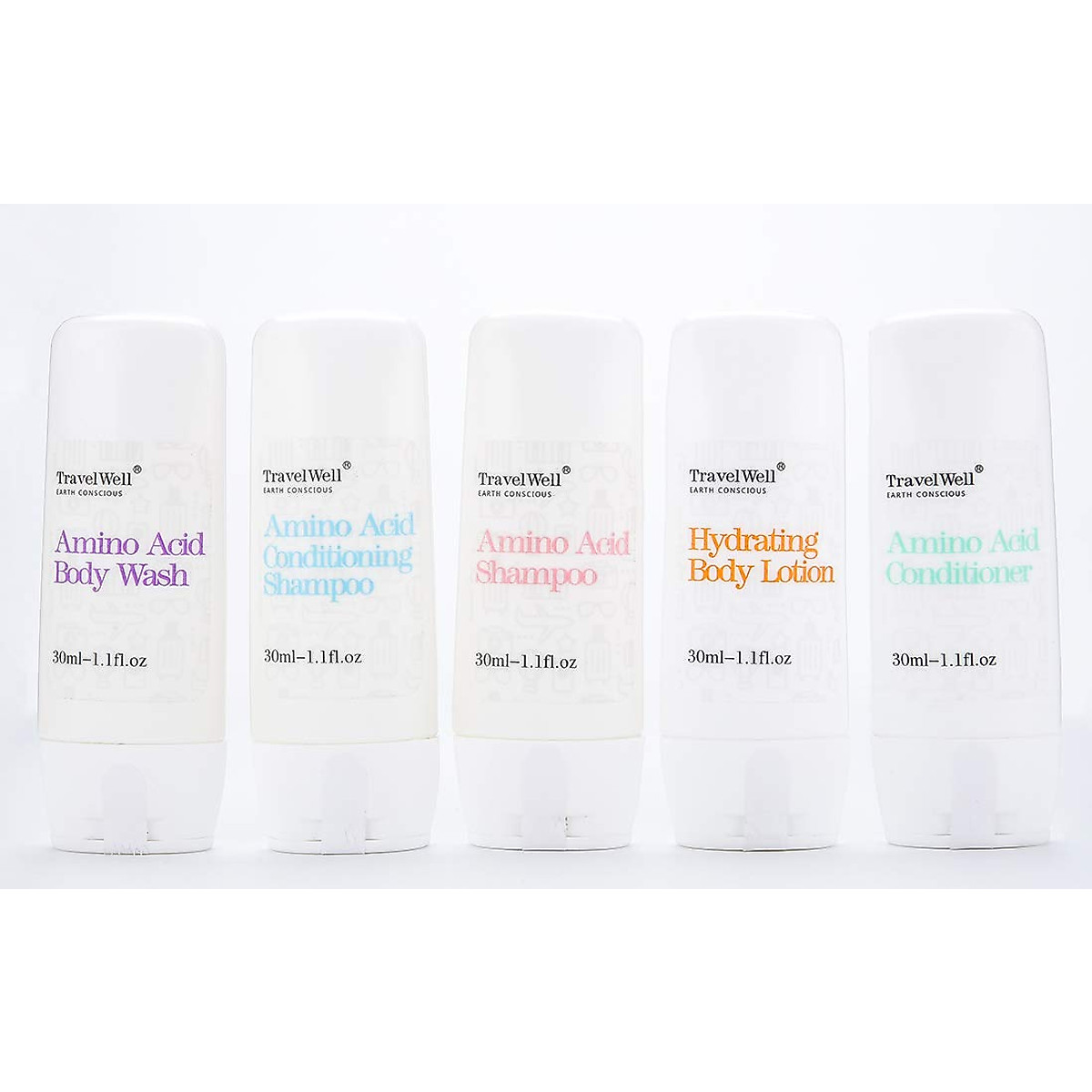 Travel Well Hotel Toiletries Amenities Travel Size Guest Shampoo 1.0 Fl Oz/30ml, Individually Wrapped 50 Bottles per Box