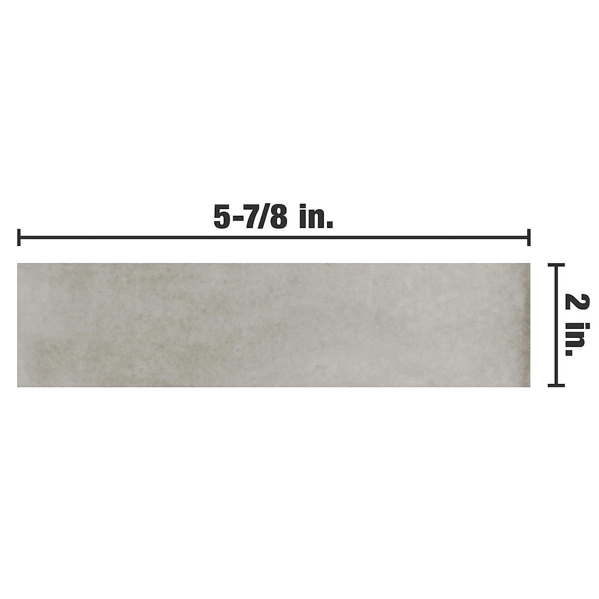 Merola Tile Coco Matte Amber Grey 2" x 5-7/8" Porcelain Floor and Wall Tile