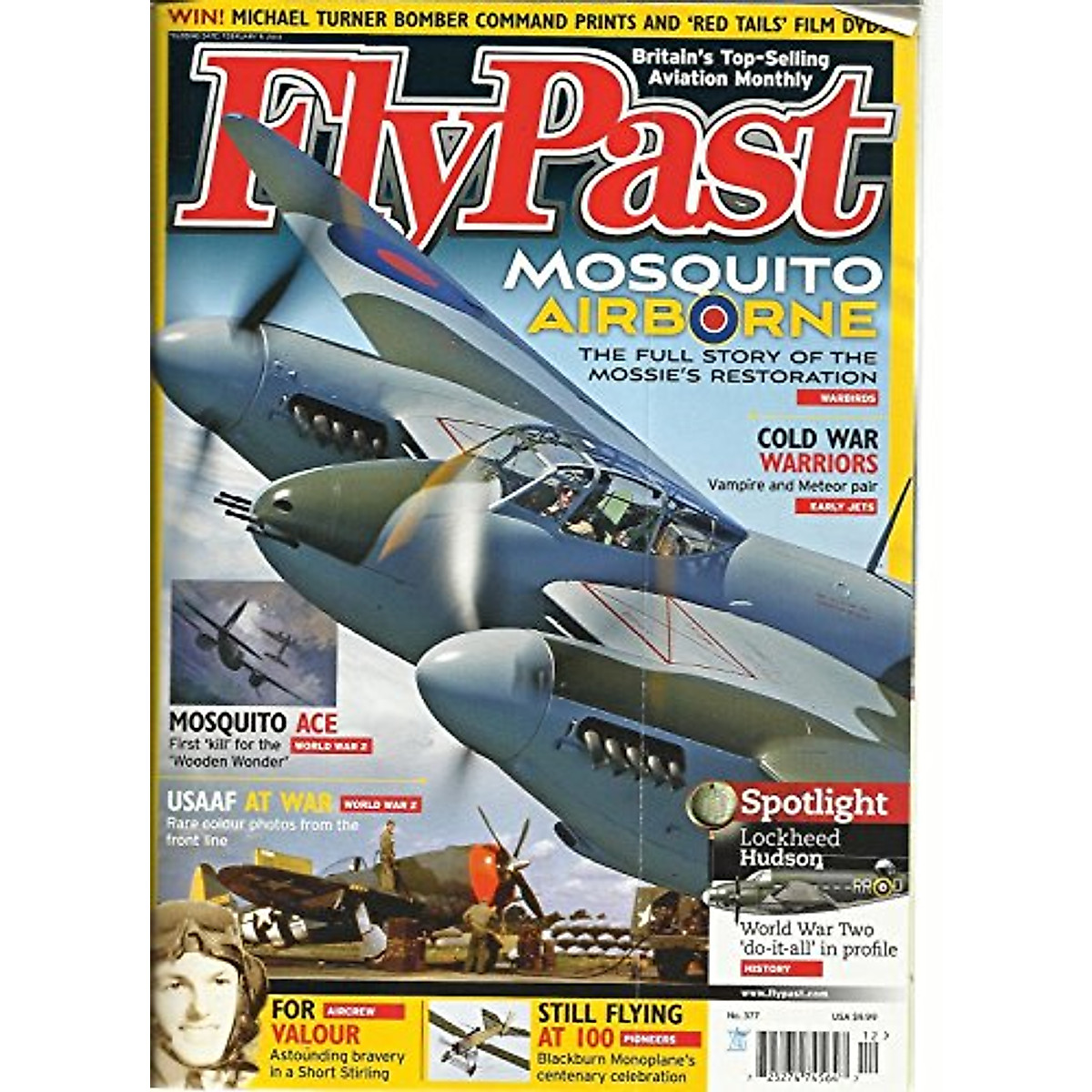FLY PAST, NO.377 (BRITAIN'S TOP -SELLING AVIATION MONTHLY) MOSQUITO AIRBORNE