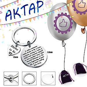 AKTAP Mama To Be Gift New Mom Keychain Pregnancy Announcement Gift It Takes Someone Really Brave To Be A Mom