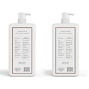 Native Body Wash for Women, Men | Sulfate Free, Paraben Dye with Naturally Derived Clean Ingredients, 36 oz bottle pump- 2 Pack (Coconut & Vanilla) 72.0 Fl Oz