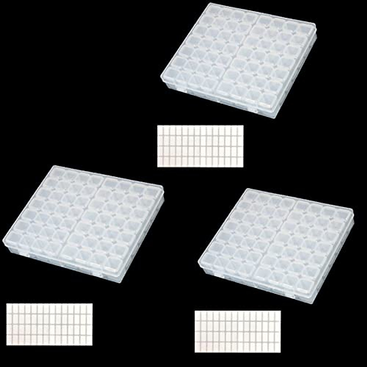 Transparent Diamond Painting Storage Container for Small Jewelry Beads Rhinestones Storage, Plastic Organizers