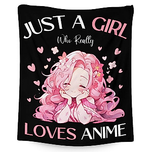 Girls Blanket Gifts - 60"x80" Cute Throw Blanket for Girls - Pink Soft Fuzzy Blankets for Bed, Couch & Living Room