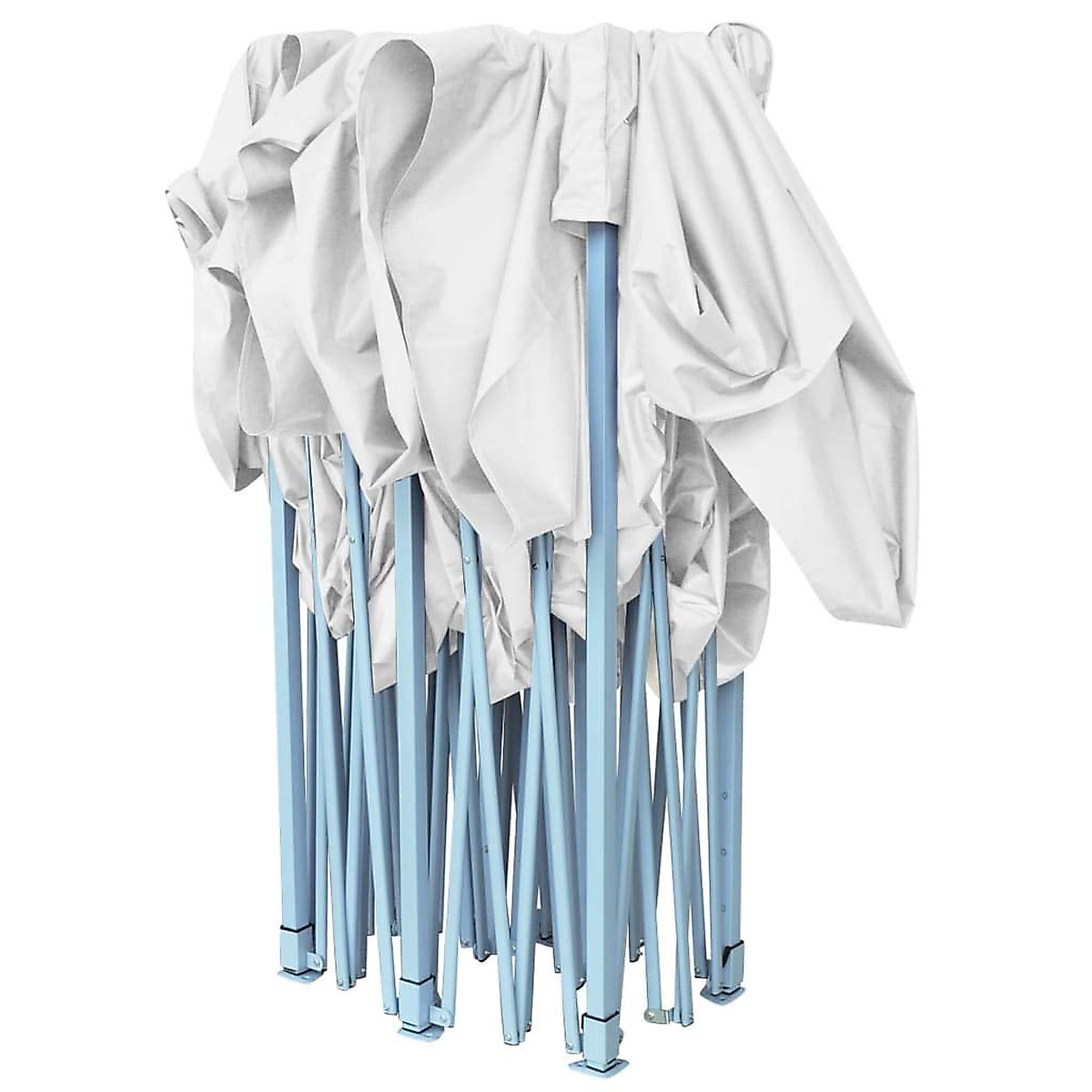 Professional Folding Party Tent,Outdoor Gazebo, Hardtop Gazebo,Backyard Gazebo,Garden Gazebo,UV and Water Resistant,for Parties,Wedding,Outdoor Events,BBQ,9.8'x19.7' Steel White