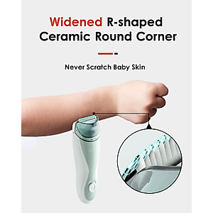 SUPERMAMA Baby Hair Clippers, Ultra Quiet Electric Vacuum Baby Clippers with Charger Base, Cordless Rechargeable Waterproof Haircut Kit for Kids & Men