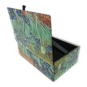 Vincent Van Gogh Glass Jewelry Keepsake Box (Iris)