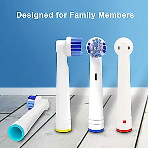 Replacement Brush Heads for Oral B Electric Toothbrush, Compatible with Pro Genius and Smart Series, Including 4 Floss, 4 Cross, 4 Precision & 4 Whitening Brush Heads (16 pcs)…