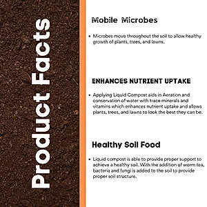Liquid Compost | Worm Tea with Trace Minerals, Vitamins, and Aerobic Microbes | Improves Soil Health, Mobile Microbes, and Enhance Nutrient Uptake | 32 fl. oz.
