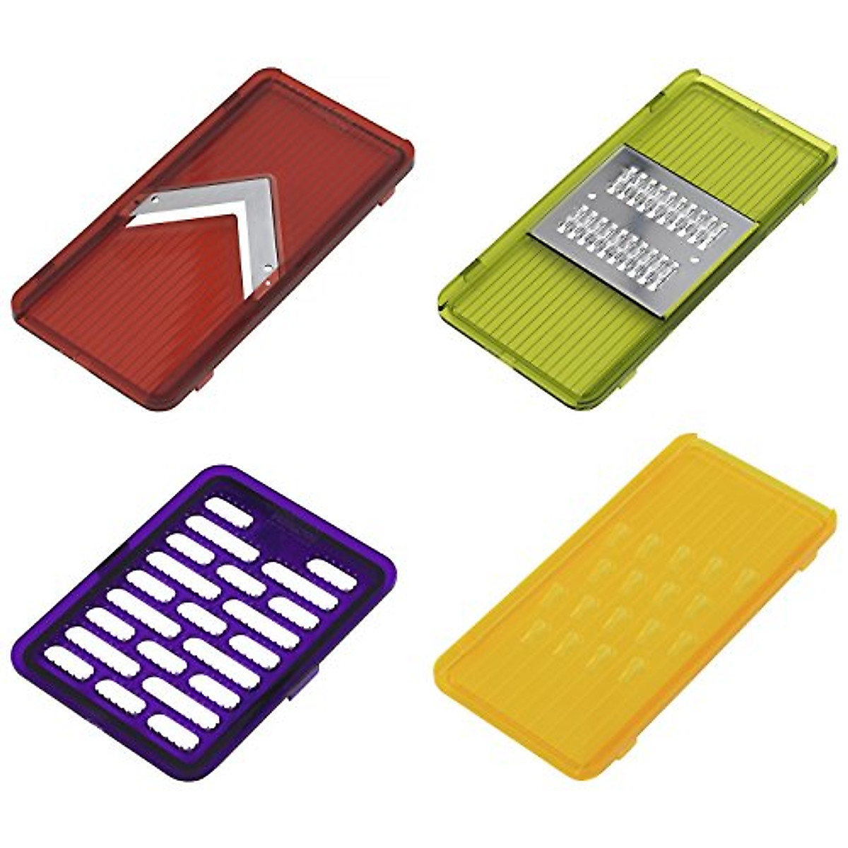 KUHN RIKON Mandolin & Grater Box-Mandoline and Grater, 28 x 28 x 1 cm, Transparent