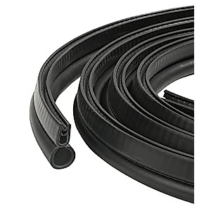 ESEWALAS 10Ft/20Ft Car Door Rubber Seal Strip with Top Bulb,Rubber Weather Seal,Automotive Weather Stripping Soundproofing Edge Guard Trim for Cars, Boats,RVs,Trucks and Home Applications (20 Feet)