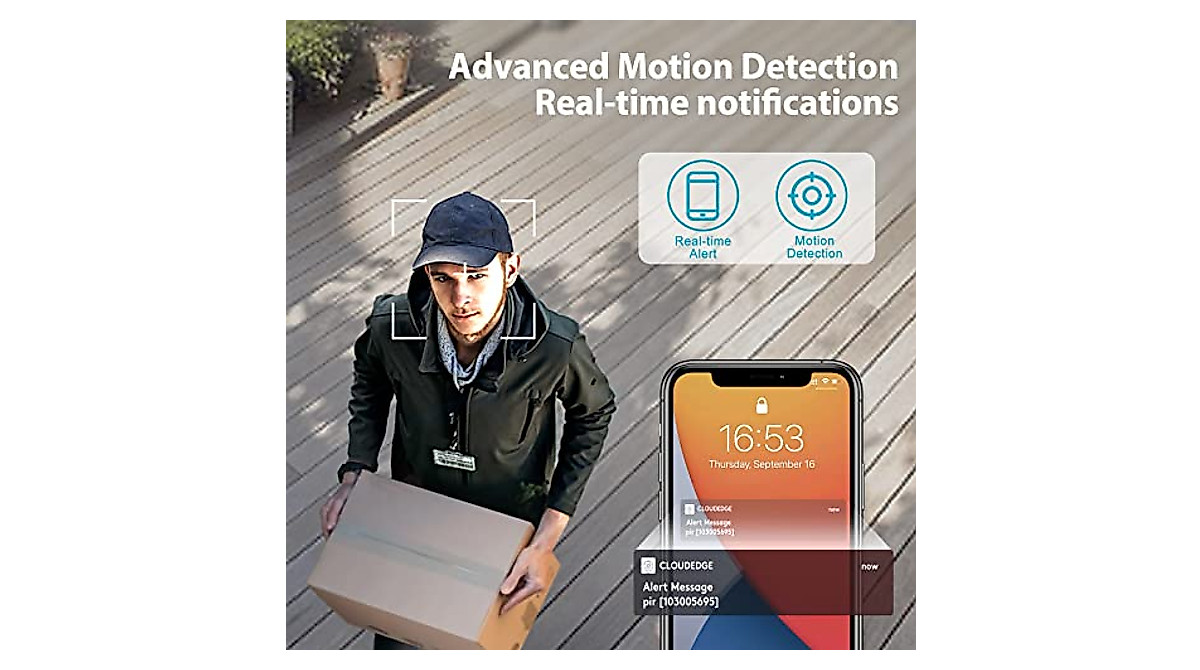 DEKCO 2K Solar Wireless Outdoor Security Camera 360°