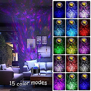 Galaxy Projector Star Projector,Ceiling Led Night Light for Bedroom with Remote Control ,Built-in Bluetooth Speaker for Valentine's Day,Birthday,Party, Gifts for Kids Couple Friends