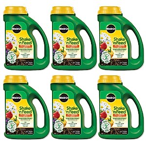 Miracle-Gro Shake 'N Feed All Purpose Plant Food, Plant Fertilizer, 4.5 lbs. (6-Pack)