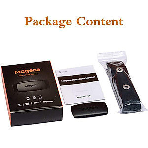 Magene Heart Rate Monitor, Heart Rate Sensor Chest Strap, Protocol ANT+/Bluetooth, Compatible with iOS/Android APPs