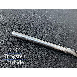 2/Pack Solid Carbide Drill Bit for Hardened Steel Hard Ness HRa 91.3 Aerospace Standard K20 Tungsten Carbide Jobber Length Twist Drill for Metal 118 Degree Four Facet Point Fractional Size (1/8")
