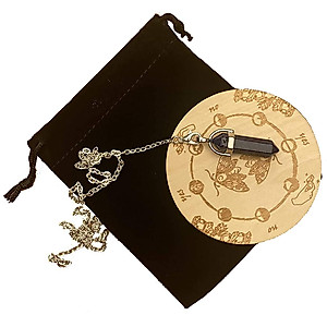 Pendulum Board Wooden Witchcraft Wiccan Altar Witchcraft Supplies Beginner Witchcraft kit (Medium)