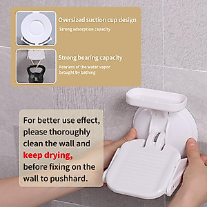 Shower Foot Rest for Shaving Legs, Suction Cup Foot Rest for Shower Leg Shaving Rest, Non Slip Foot Washing Stool for Inside Shower, No Drilling Required, with Powerful Suction Cups