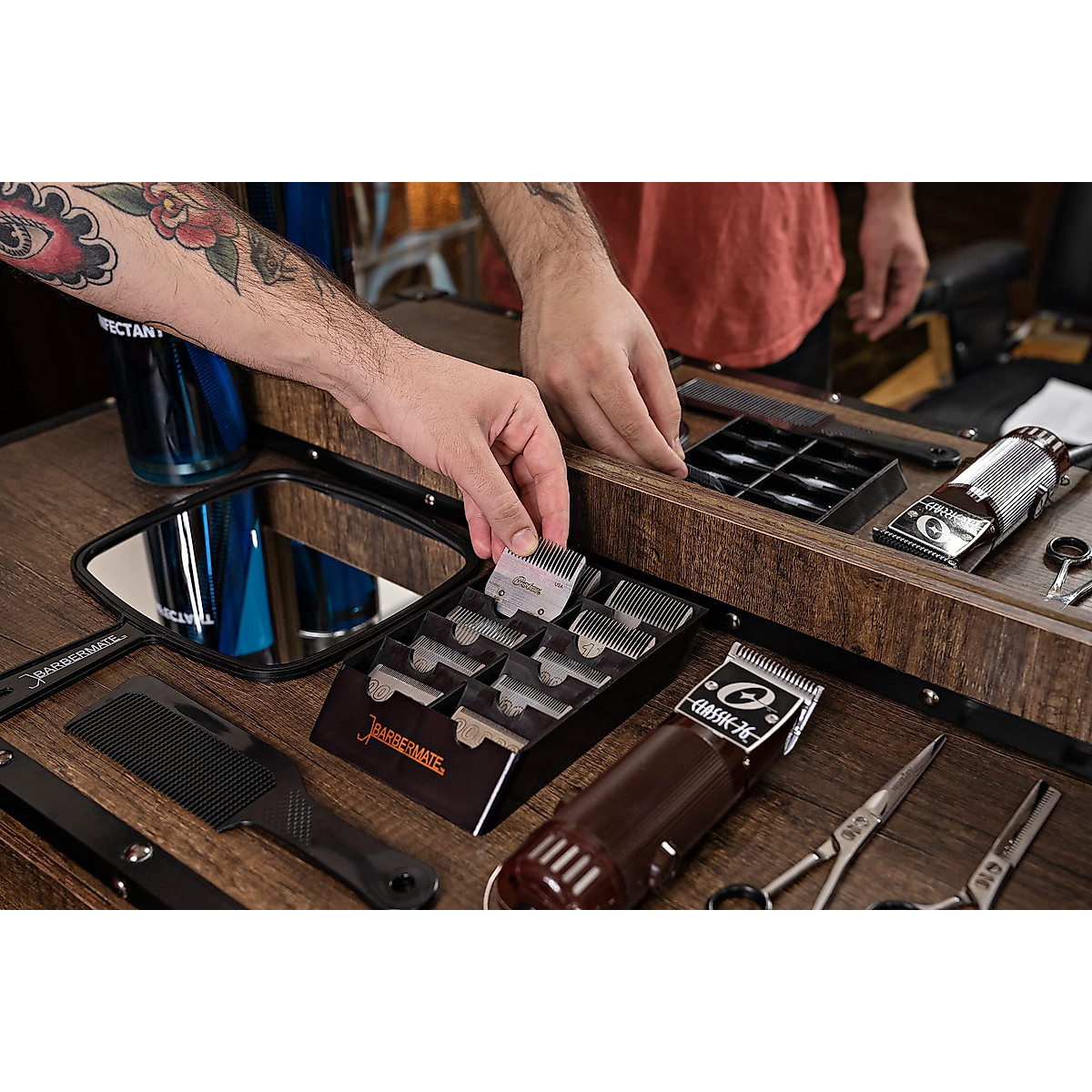 BarberMate Blade Rack for Barbers and Stylists (Pink)