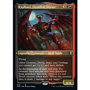Magic: the Gathering - Raphael, Fiendish Savior (549) - Etched - Foil - Battle for Baldur's Gate