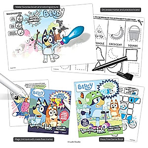 Bluey Imagine Ink 4-in-1 Activity Set with Magic Ink Books and a Mess Free Marker