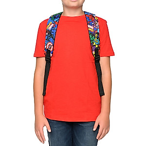 Marvel Avengers 16" Backpack AOP Hulk Captain America Iron Man Spider-Man Thor