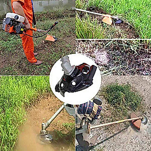 Weed Edging Head Weed Trimmer Lawn Mower Trimmer Brush Cutter Head Sharpener Power 9.5" Rounded Edge Wheels Mover Blade Lawnmower Accessories for Garden Grass Power Hand Drill