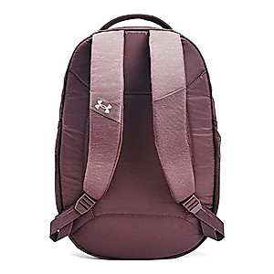 Under Armour Women's Hustle Signature Backpack, Ash Plum (554)/Metallic Silver, One Size Fits All