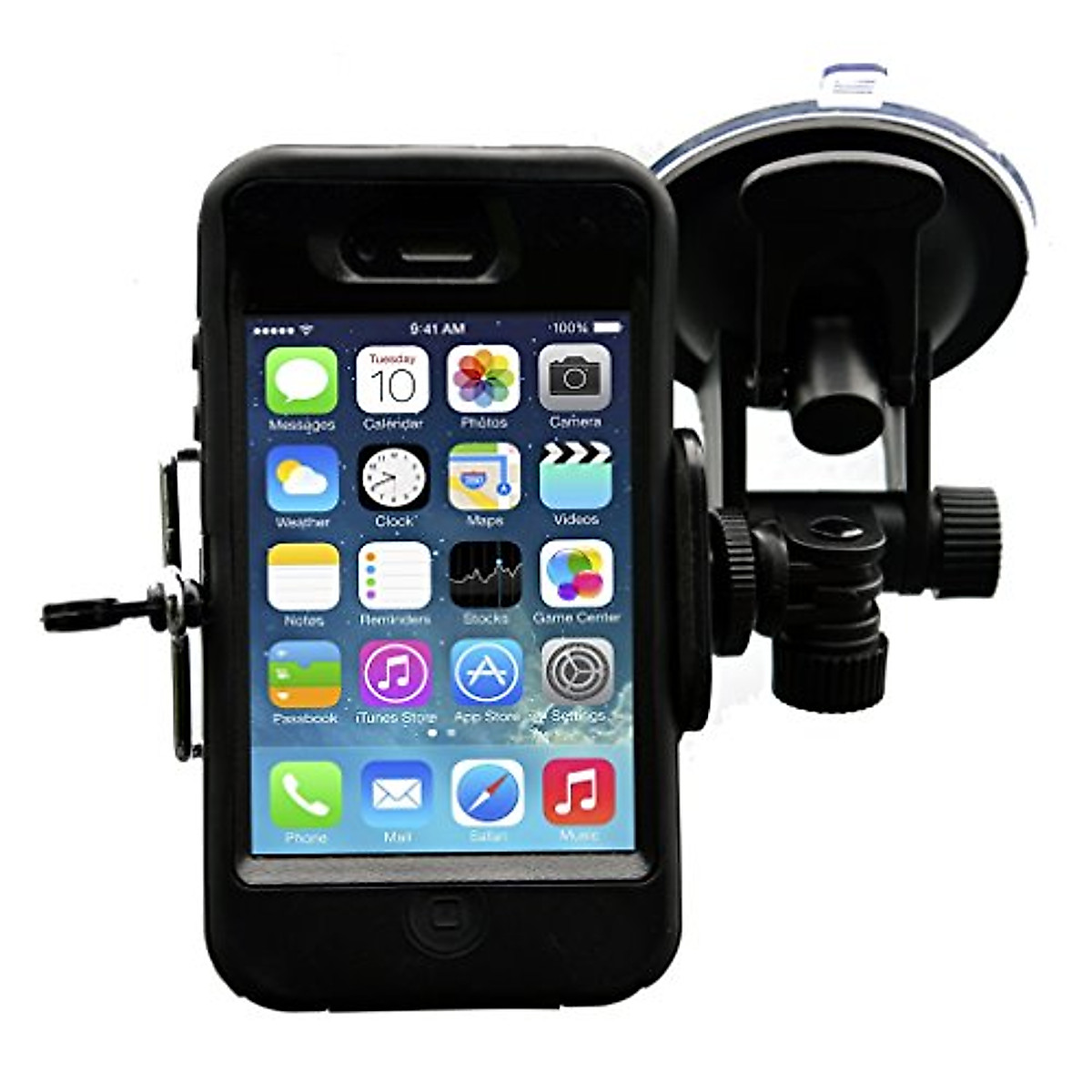 DaVoice Car Phone Mount - Cell Phone Holder for Car Windshield Compatible with iPhone X XS Max XR 8 Plus 7 Plus 6S Plus 6 Plus SE Samsung Galaxy S9, S8, S8 Plus, Note 8, S7, S6, S5, Google Pixel XL