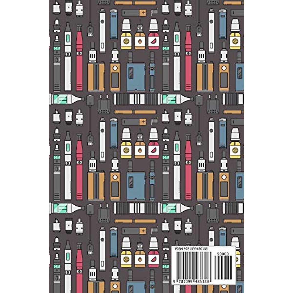 Vape Pattern - E-Cigarette Decoration 05: Graph Paper 5x5 Notebook for Vaper and Steamer