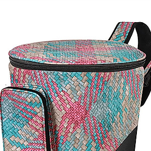 Miwayer Djembe Bag African Drum Case Deluxe Padded Sturdy Shoulders Straps Thicken Waterproof Shockproof Dustproof Only Suitable 8/10/12/13/14'' African Drum (13in, Pink)