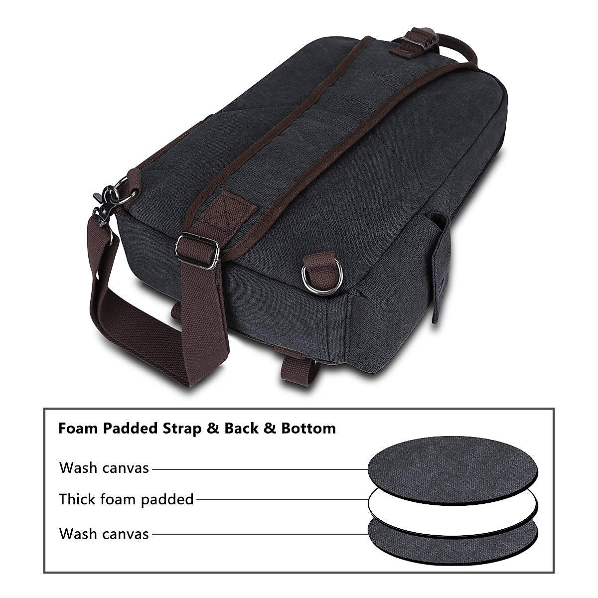 S-ZONE Mens Sling Bag Chest School Shoulder Backpack Satchel Outdoor Crossbody Pack