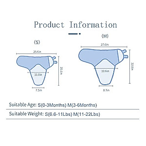 insular Swaddle Blanket, Baby Swaddle Wrap for Newborn and Infant, Adjustable Swaddle Set for Boy and Girl, Soft Cotton Baby Sleep Sack 3 Pack Small(0-3 Month), Clouds