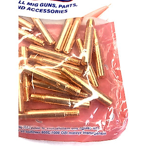 Techniweld Mig Star 400Amp 15Ft Mig Gun Tweco Compatible with Miller Plug and Contact Tips Bundle (.035)