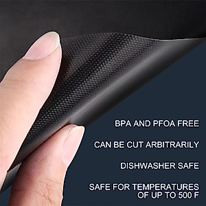Oven Liners for Bottom of Electric Gas Oven - 5 Pack Large Heavy Duty Nonstick Teflon Oven Mat 17"x 25", Heat Resistant Oven Floor Protector Liner
