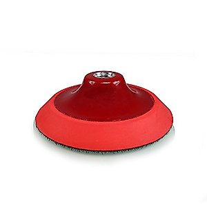 Torq BUFLC_301 R5 Rotary Backing Plate with Hyper Flex Technology, Red (5 Inch)