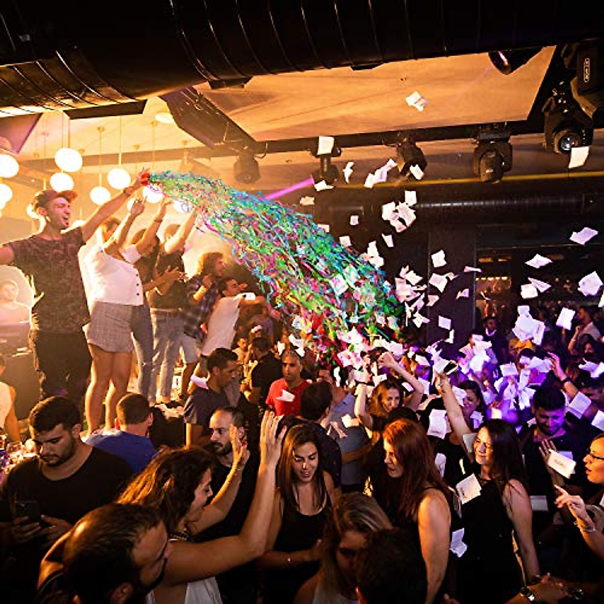 20 Pack Streamers Popper Hand Throw Confetti Streamers No Mess Paper Cracker for Birthday Wedding Graduation Party Favors Shows (Gold, Rose Red)